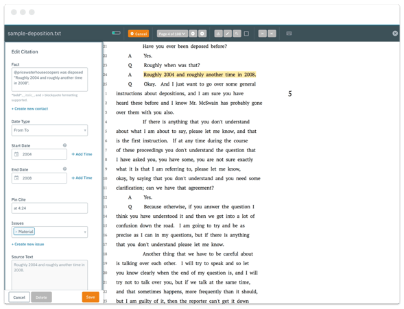 Deposition & Transcript Management Software | CaseFleet Deposition & Transcript Management Software | CaseFleet